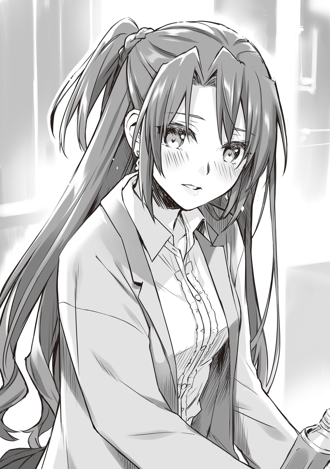 eretto bokutachi no remake kawasegawa eiko monochrome | #1081969 | yande.re